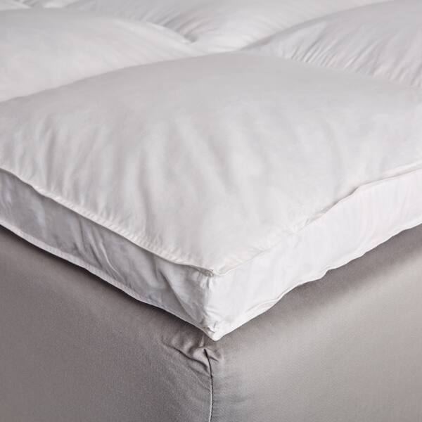 Hotel Madison Cotton Uncrushable 2-Inch Gusset Baffle Box Featherbed ...