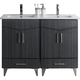 48-in. W x 17-in. D Modern Plywood-Melamine Vanity Base Set Only In ...