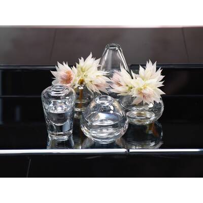 Arabella Glass Vase Clear (Set of 5) - Overstock - 12063163