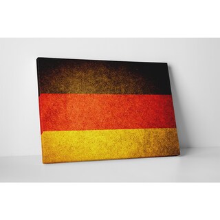 Flags 'Vintage Germany Flag' Gallery Wrapped Canvas Wall Art - Bed Bath ...