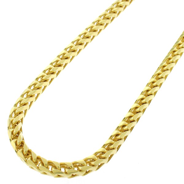 Franco 10 Karat Solid Gold Necklace Chain Overstock 12074382