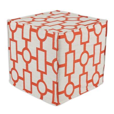Ellington Mandarin Foam 12.5-inch Square Seamed Ottoman - Overstock - 12074954