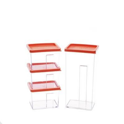 Kinetic GoGreen StackSmart 8-piece Rectangular Stackable Food Storage ...