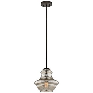 Kichler Lighting Everly Collection 1-light Olde Bronze Pendant 9.25 ...