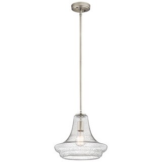 Kichler Lighting Everly Collection 1-light Brushed Nickel Pendant 12.5 ...