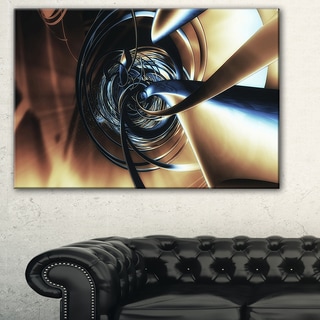 Fractal 3D Tangled Center - Abstract Art Canvas Print - Bed Bath ...
