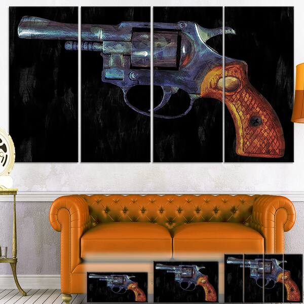Retro Revolver - Vintage Revolver Canvas Art Print - Bed Bath & Beyond ...