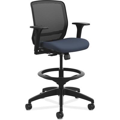 HON Quotient Mid-back Mesh Task Stool - Cerulean - Overstock - 12121177