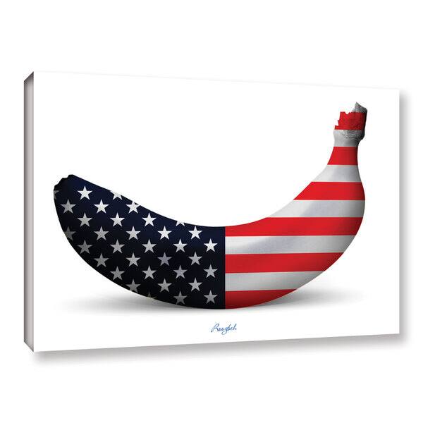 Roozbeh Bahramali's 'American Banana' Gallery Wrapped Canvas - Bed Bath ...