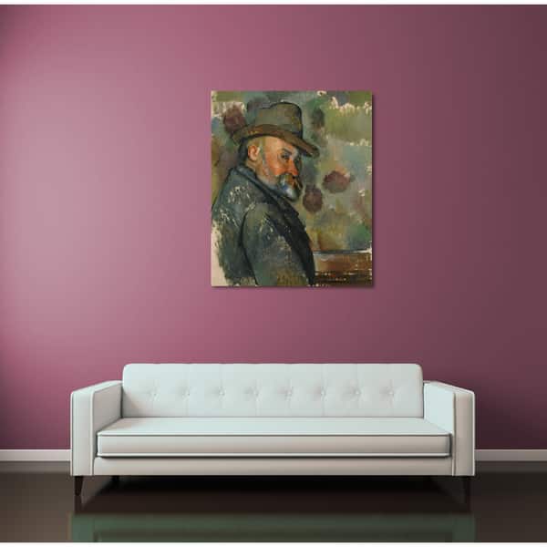 Classic Masters Paul Cezanne 'Self-Portrait with A Hat' Gallery Wrapped ...