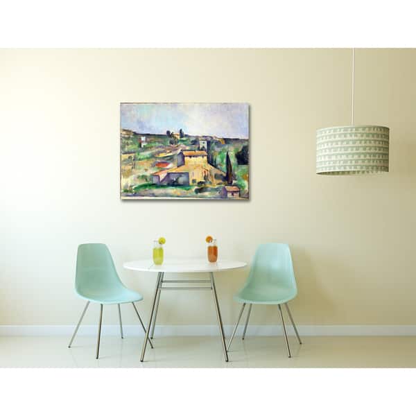 Classic Masters Paul Cezanne 'Fields at Bellevue' Gallery Wrapped ...