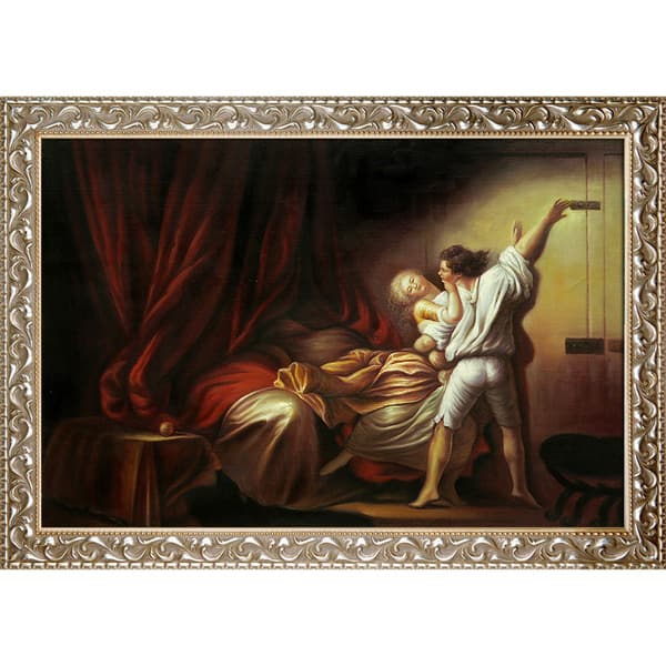 La Pastiche Jean-Honore Fragonard 'The Bolt c. 1778' Hand Painted ...