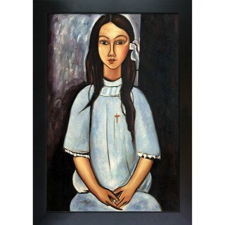 La Pastiche Amedeo Modigliani 'Alice' Hand Painted Framed Canvas Art ...