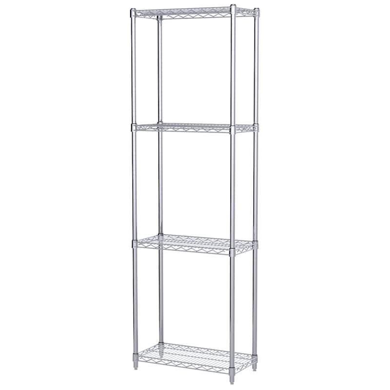 Akro-Mils Silver Steel 12-inch x 24-inch x 74-inch 4-shelf Wire ...