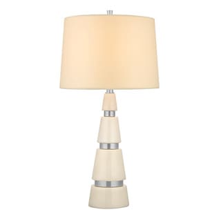 Hudson Valley Modena 1-light 25-inch Polished Nickel Marble Table Lamp ...