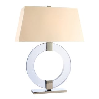 Hudson Valley Roslyn 1-light 29-inch Polished Nickel Table Lamp, White ...