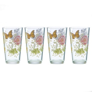 Lenox Butterfly Meadow Acrylic 4-Piece Highball Glass Set - Bed Bath ...