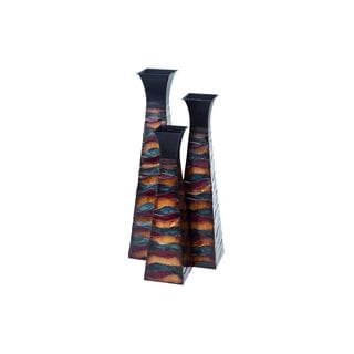 Multi-colored Metal Vases (Set of 3) - Bed Bath & Beyond - 12174583
