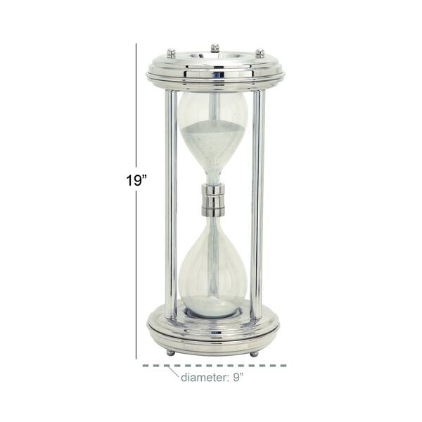 Silver Aluminum Glam Timer 19 x 9 x 9 - Bed Bath & Beyond - 12177858