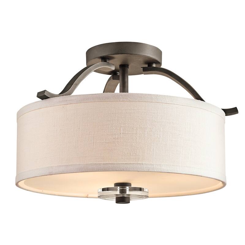 Kichler Lighting Leighton Collection 3-light Olde Bronze Semi-Flush ...