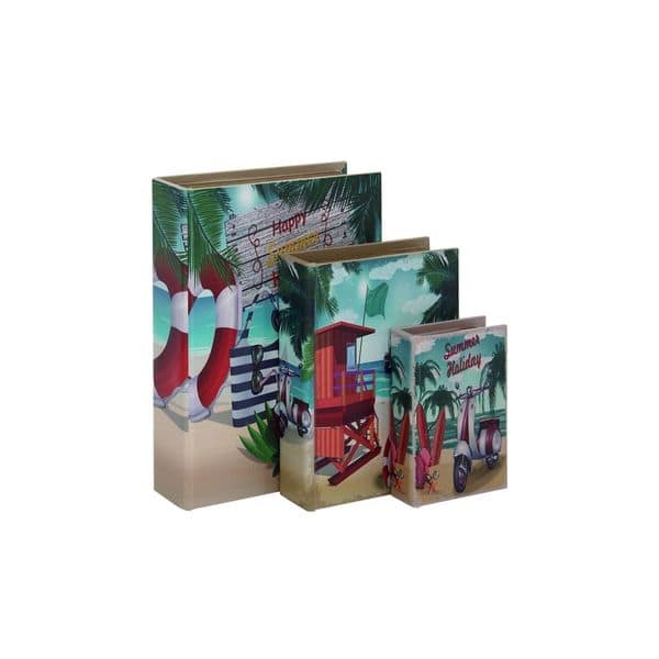 Vintage Reflections Wood/Leather -inchHappy Summer Holiday-inch 6-inch ...