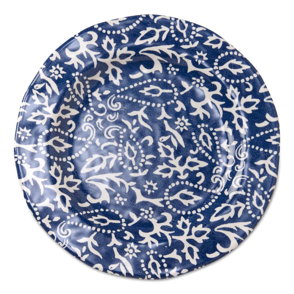 TAG Artisan Melamine Dinner Plates Blue - Overstock - 12179847