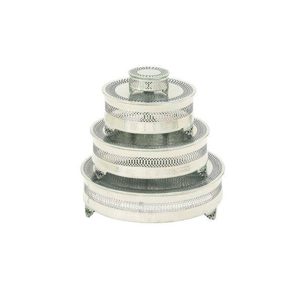 Polished Lattice Cake Plates (Set of 4) - Bed Bath & Beyond - 12180308