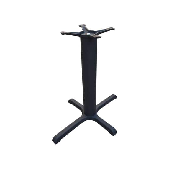 JI Bases Black 22 x 30-inch Cast Iron 4-prong Pedestal Table Base-4 ...