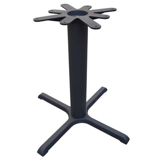 JI Bases Cast Iron 30 x 30-inch 4-prong Restaurant Table Base with 4 ...