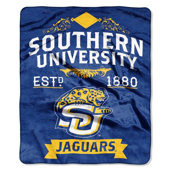 COL 670 Southern University 'Label' Raschel Throw - Bed Bath & Beyond ...
