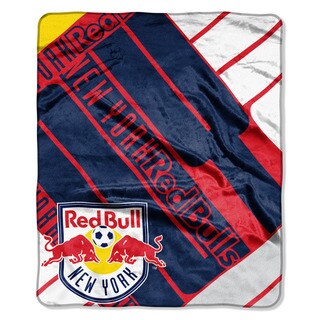 MLS 670 New York Red Bulls Scramble Raschel Throw - Multi - Bed Bath ...