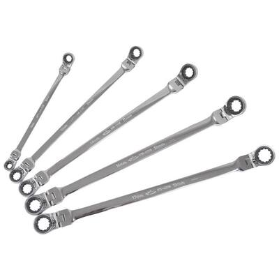 5-piece Met Xl Dbl Box Ratchet Flex Rev Spline Wrench Set - Overstock ...