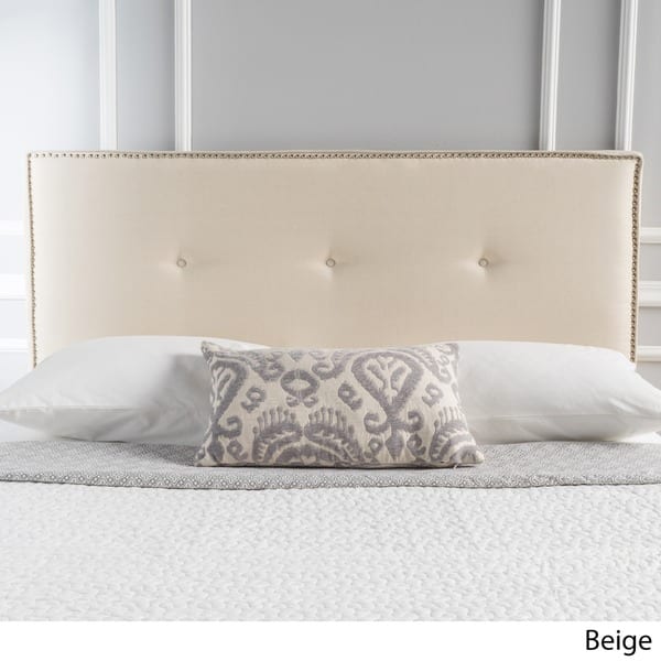 Mattea Adjustable Full/ Queen Studded Fabric Headboard by Christopher ...