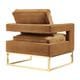 Avery Cognac Velvet Chair - Bed Bath & Beyond - 12191366