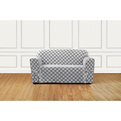 Sure Fit Buffalo Check Loveseat Slipcover - Overstock - 12193425