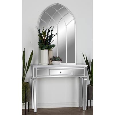 Wood Mirror Console Table (42 inches wide x 36 inches high) - Overstock ...