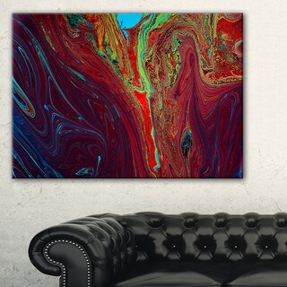 Dark Red Abstract Acrylic Paint Mix - Abstract Art on Canvas - multi ...