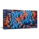 Macro Render Structure Blue Red - Art Canvas Print - Bed Bath & Beyond ...