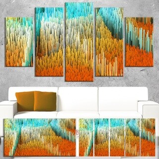 Macro Render Structure Yellow Orange - Art Canvas Print - Bed Bath ...