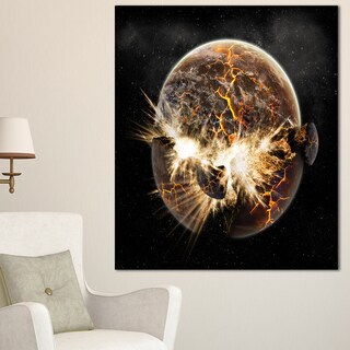 Earth Apocalypse - Abstract Art Canvas Print - Bed Bath & Beyond - 12211648