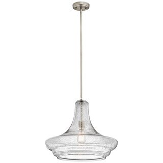 Kichler Lighting Everly Collection 1-light Brushed Nickel Pendant 19 ...