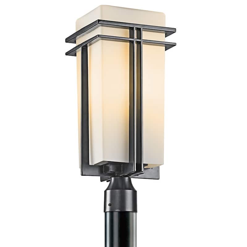 Kichler Lighting Tremillo Collection 1-light Black Outdoor Post Lantern ...