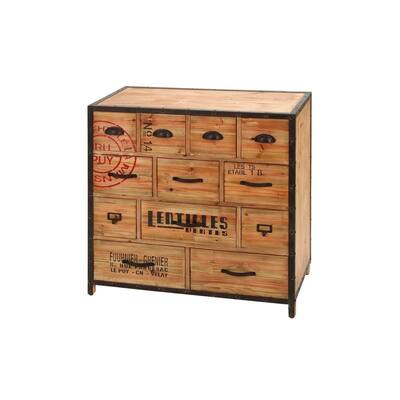 Wood Metal Chest 33 inches high x 33 inches wide) - Overstock - 12215370
