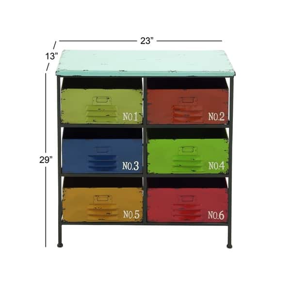 Multi Colored Metal Industrial Storage Unit - Bed Bath & Beyond - 12215372