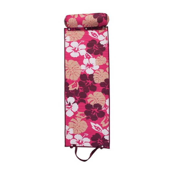 Outdoor Living Purple/ Pink Floral Rolled Beach Mat - Bed Bath & Beyond ...