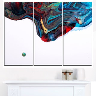 Multi-Color Abstract Acrylic Paint Mix - Abstract Art on Canvas - Bed ...