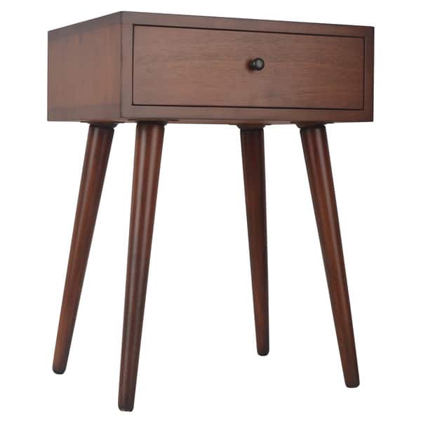Mid-century Modern Wood Side Table - Overstock - 12223530