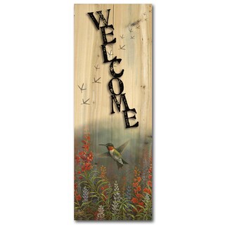 House & Homebody Co. Summer Hummer Wood Indoor/Outdoor Welcome Plaque ...