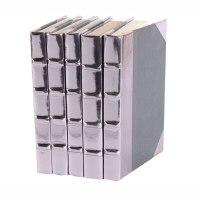 Metallic Book Collection - Lilac, S/5 - Overstock - 12225410