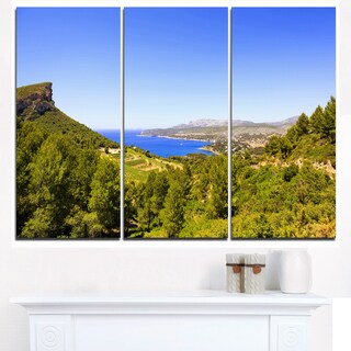 Cassis Bay from Route des Cretes - Oversized Landscape Wall Art Print ...